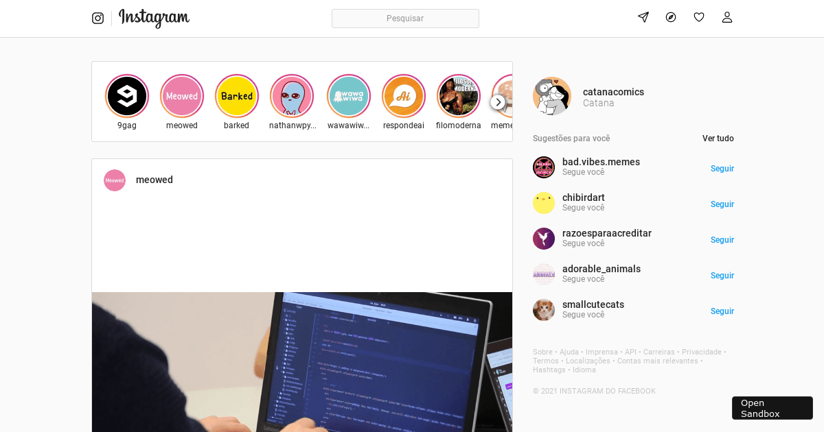 instagram-hugonicolau - Codesandbox