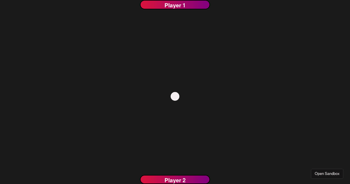 Ping Pong Game (forked) - Codesandbox