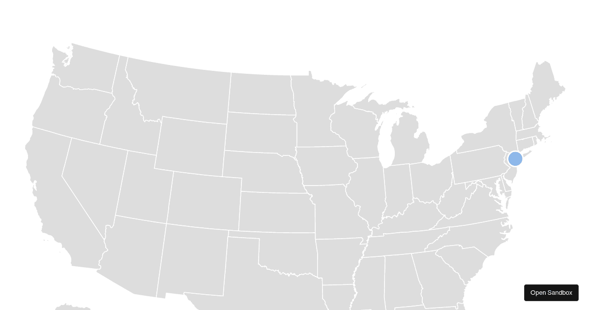 USA state labels map (forked) - Codesandbox