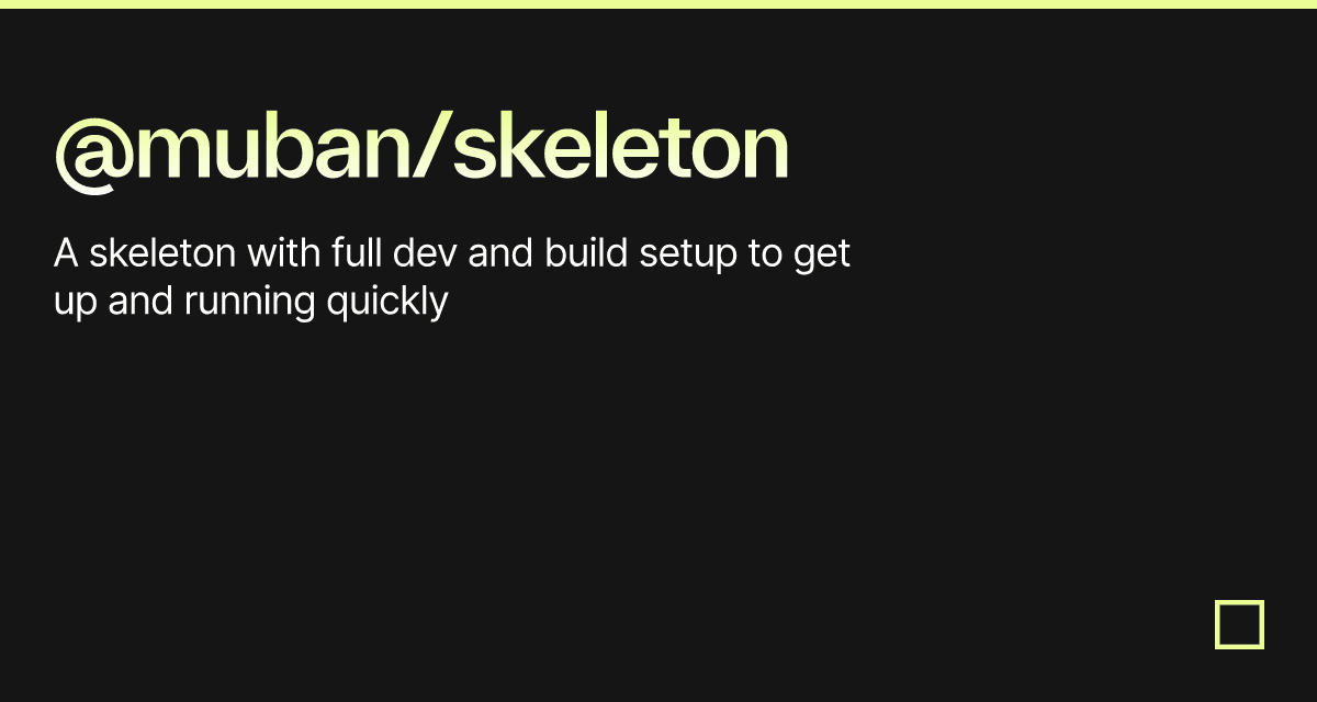 @muban/skeleton - Codesandbox