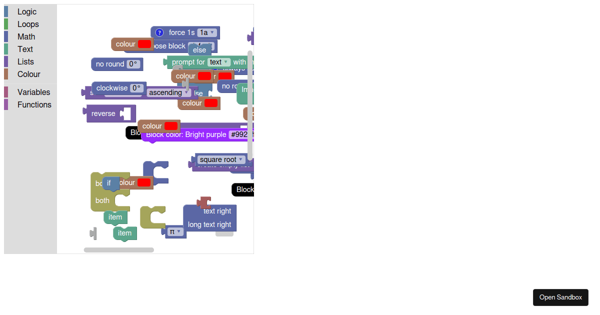blockly-random - Codesandbox