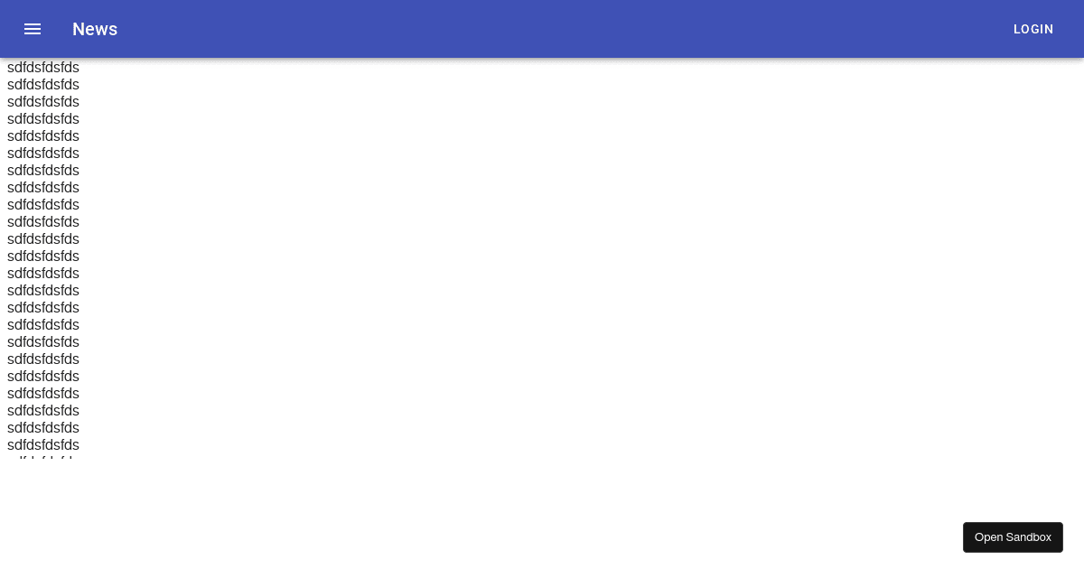 Material demo - Codesandbox