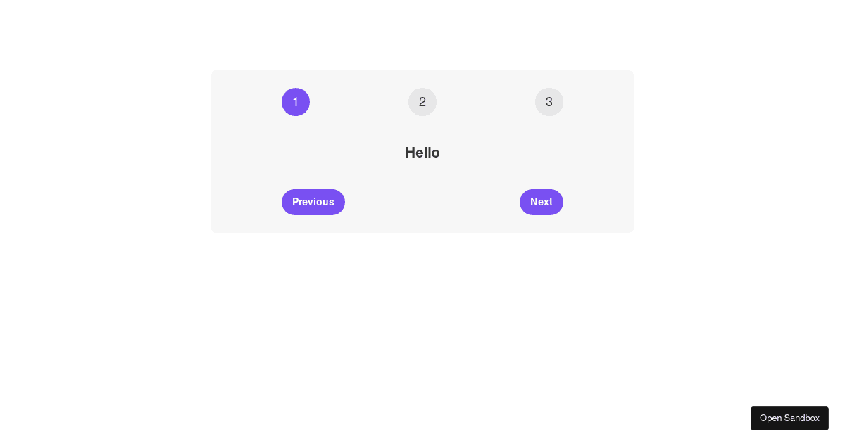 Steps.v1 - Codesandbox