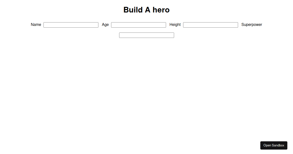 hero - Codesandbox