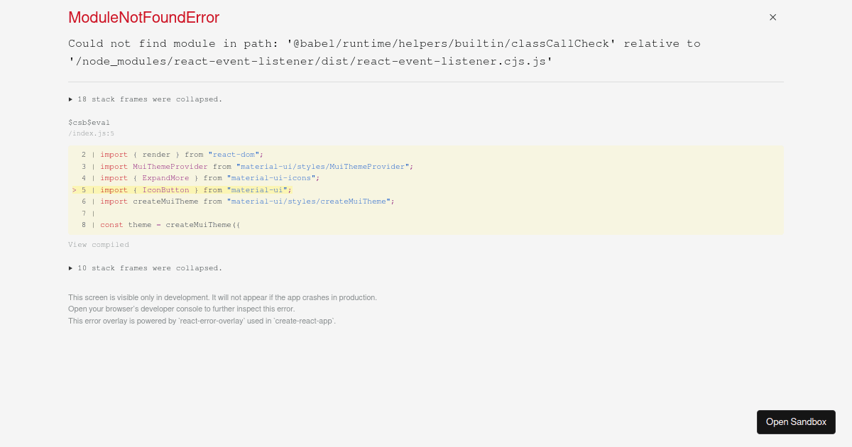 material-ui/issues/7153 - Codesandbox