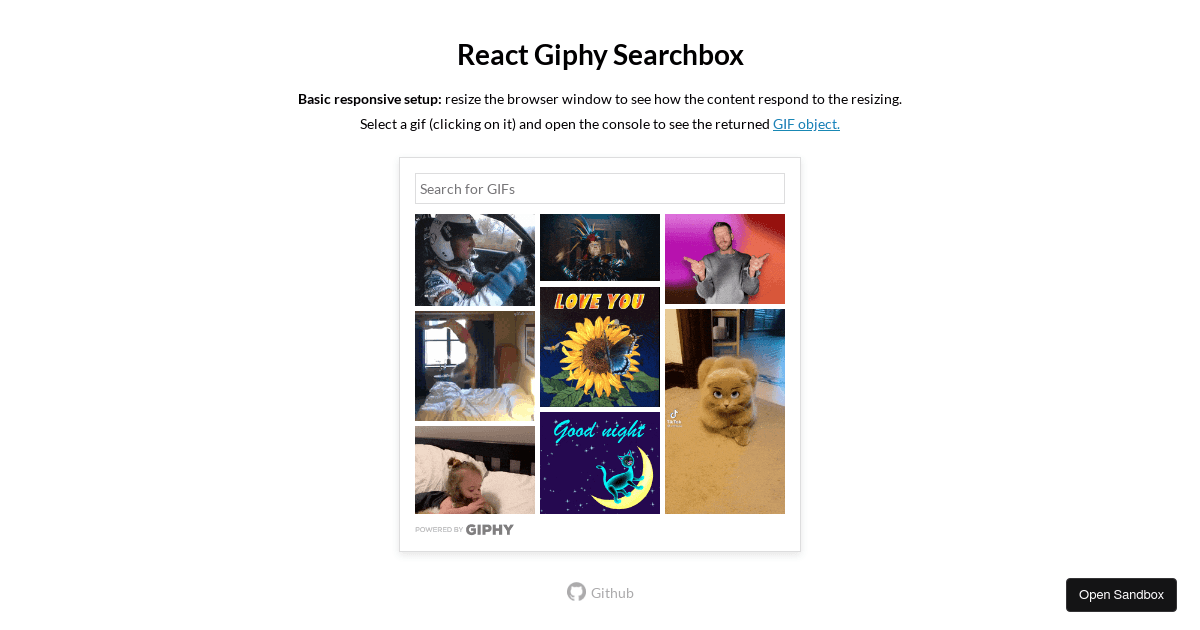 react-giphy-searchbox - Codesandbox
