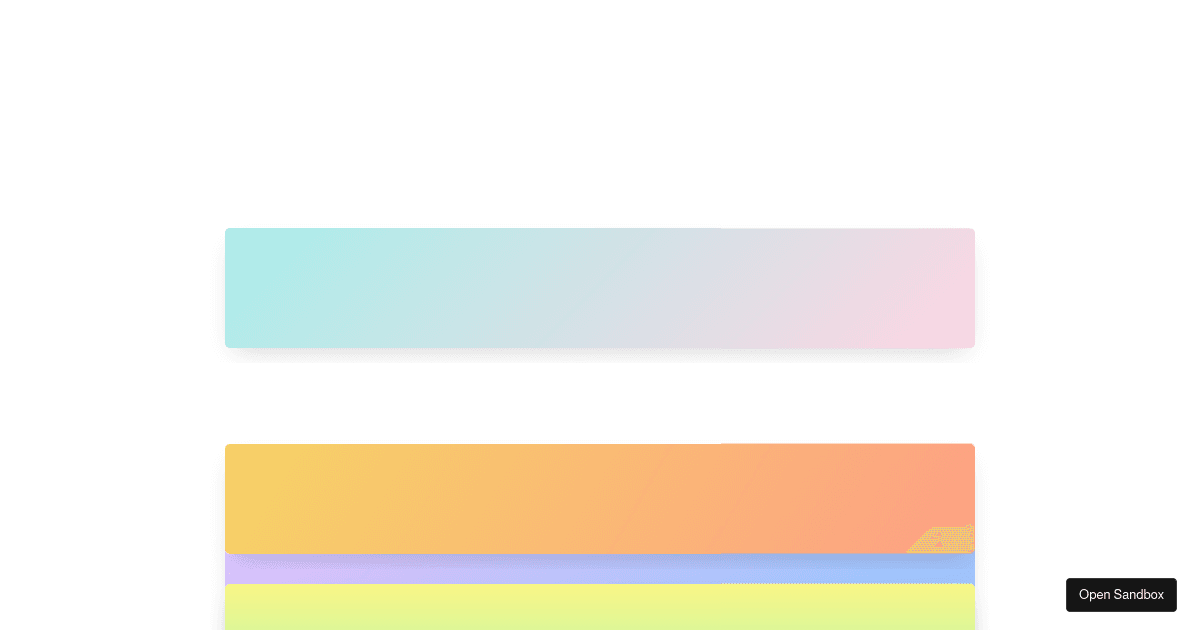 Spring List Reordering Codesandbox