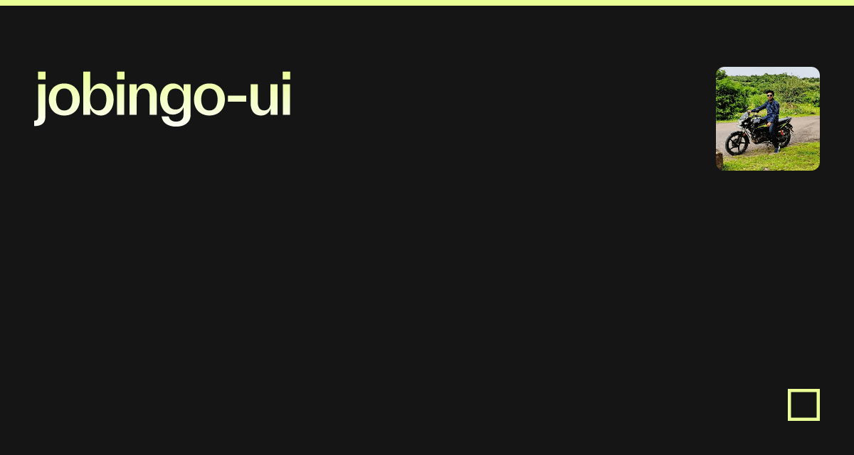 jobingo-ui - Codesandbox