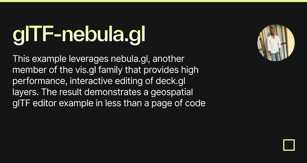 glTF-nebula.gl - Codesandbox