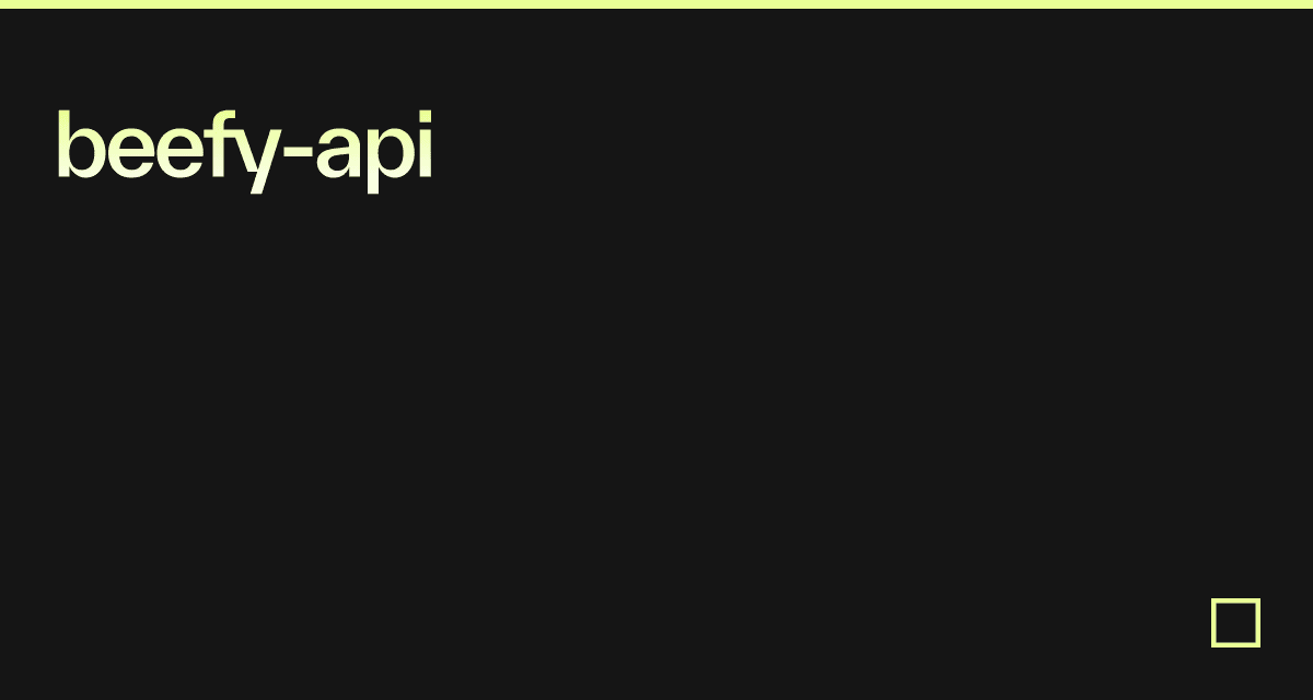 beefy-api - Codesandbox