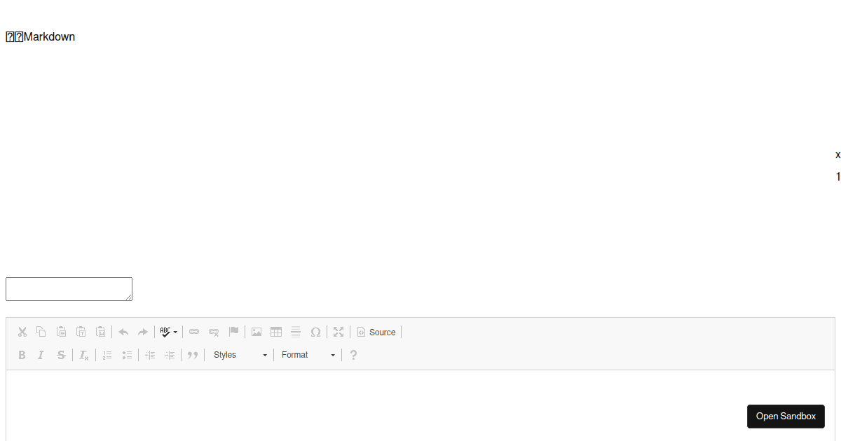 WYSIWYG Editor - Codesandbox