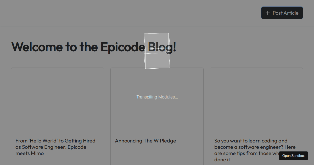 epicode-blog - Codesandbox