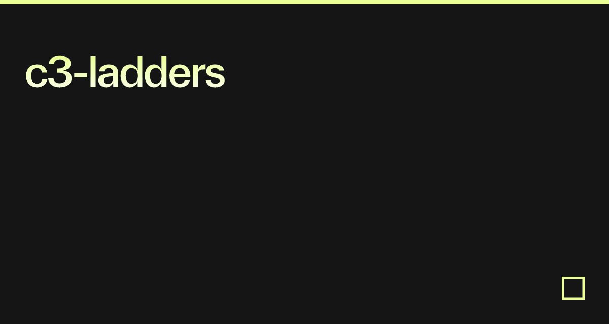 c3-ladders - Codesandbox