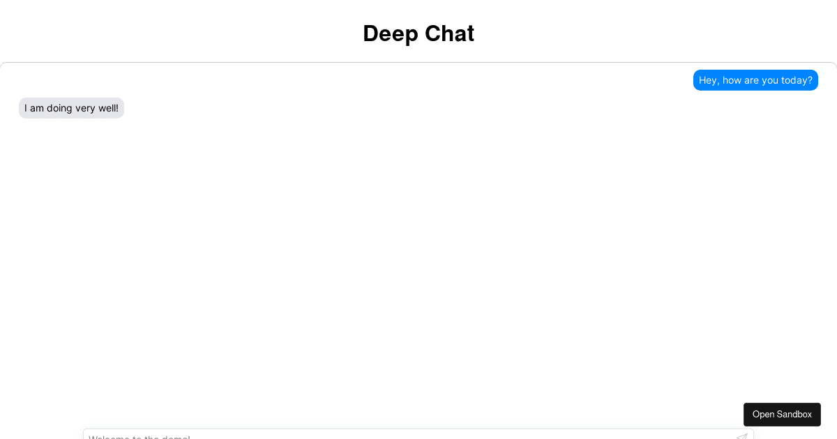 deep-chat-react (forked) - Codesandbox