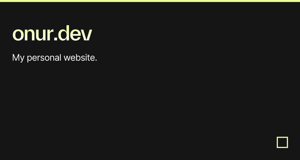 onur.dev - Codesandbox