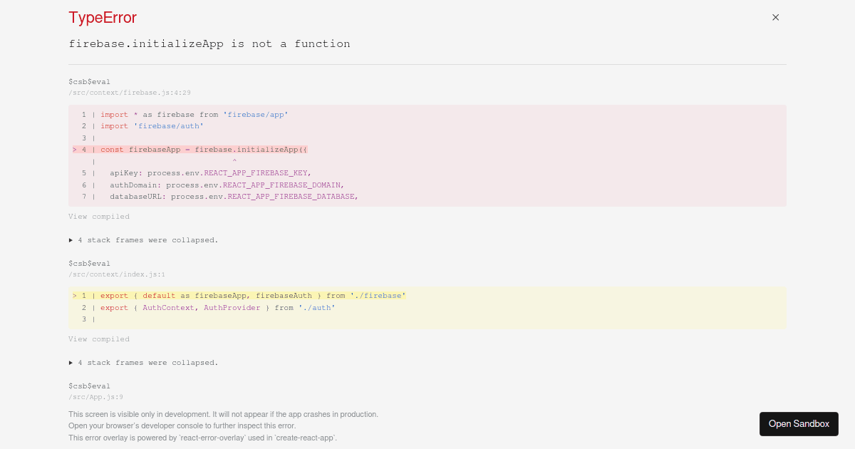 React Firebase Auth Boilerplate Codesandbox