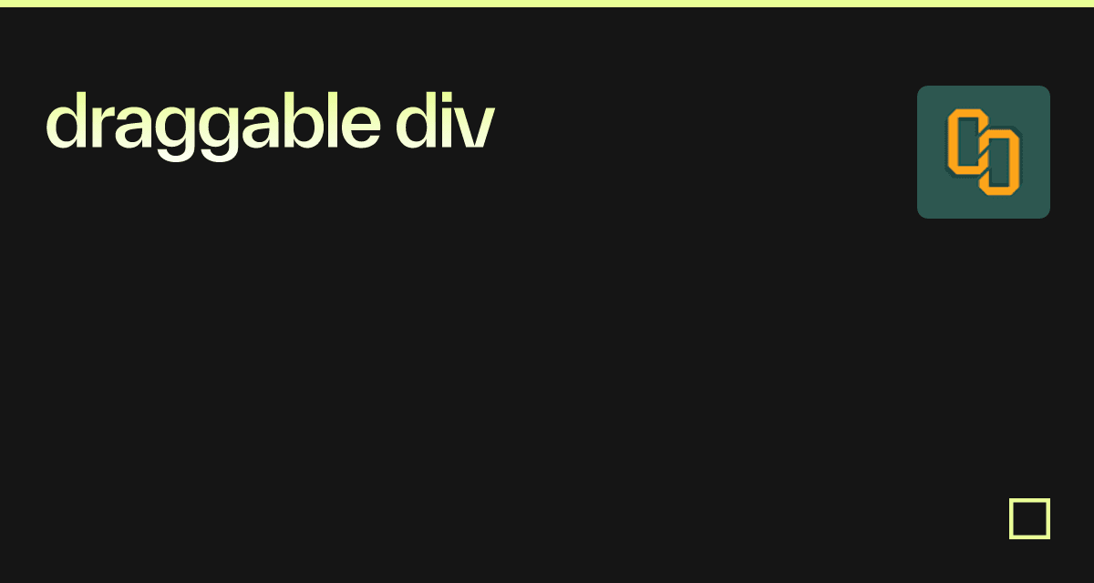 draggable div - Codesandbox draggable div - Codesandbox