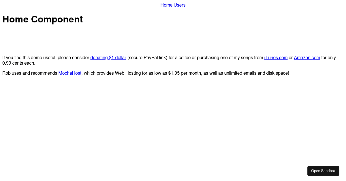Dynamic Routing in Angular 12 Demo (forked) - Codesandbox