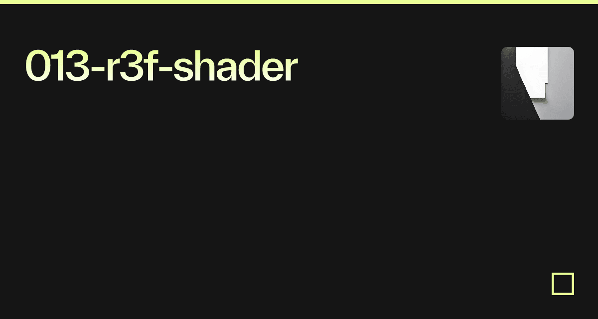013-r3f-shader - Codesandbox