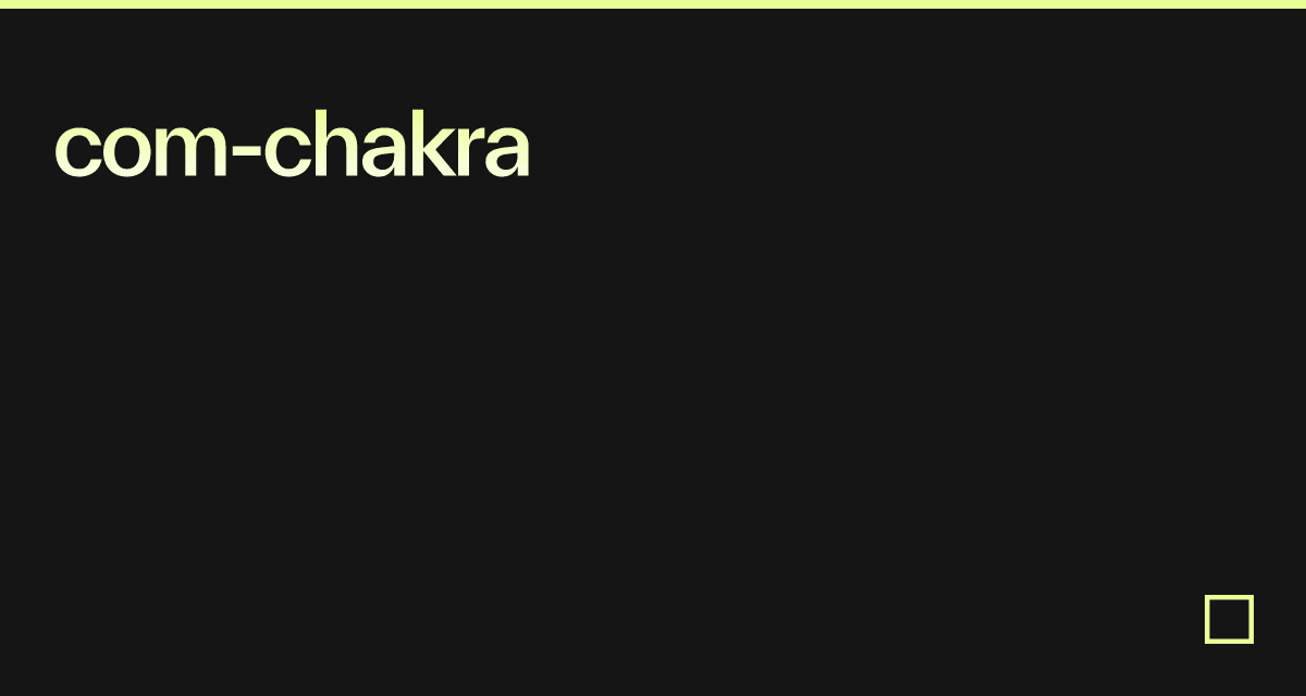 com-chakra - Codesandbox