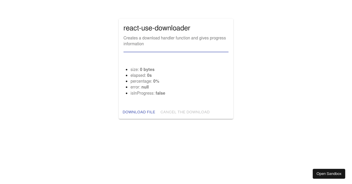 react-use-downloader (forked) - Codesandbox