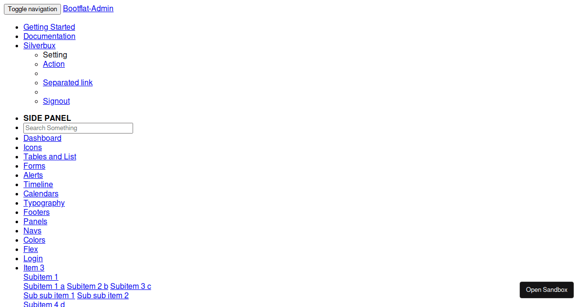 bootflat-admin - Codesandbox