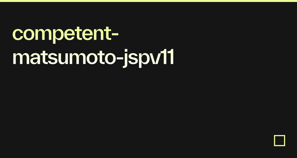 competent-matsumoto-jspv11 - Codesandbox