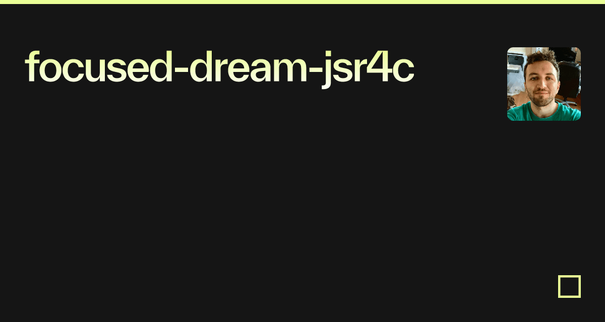 focused-dream-jsr4c - Codesandbox