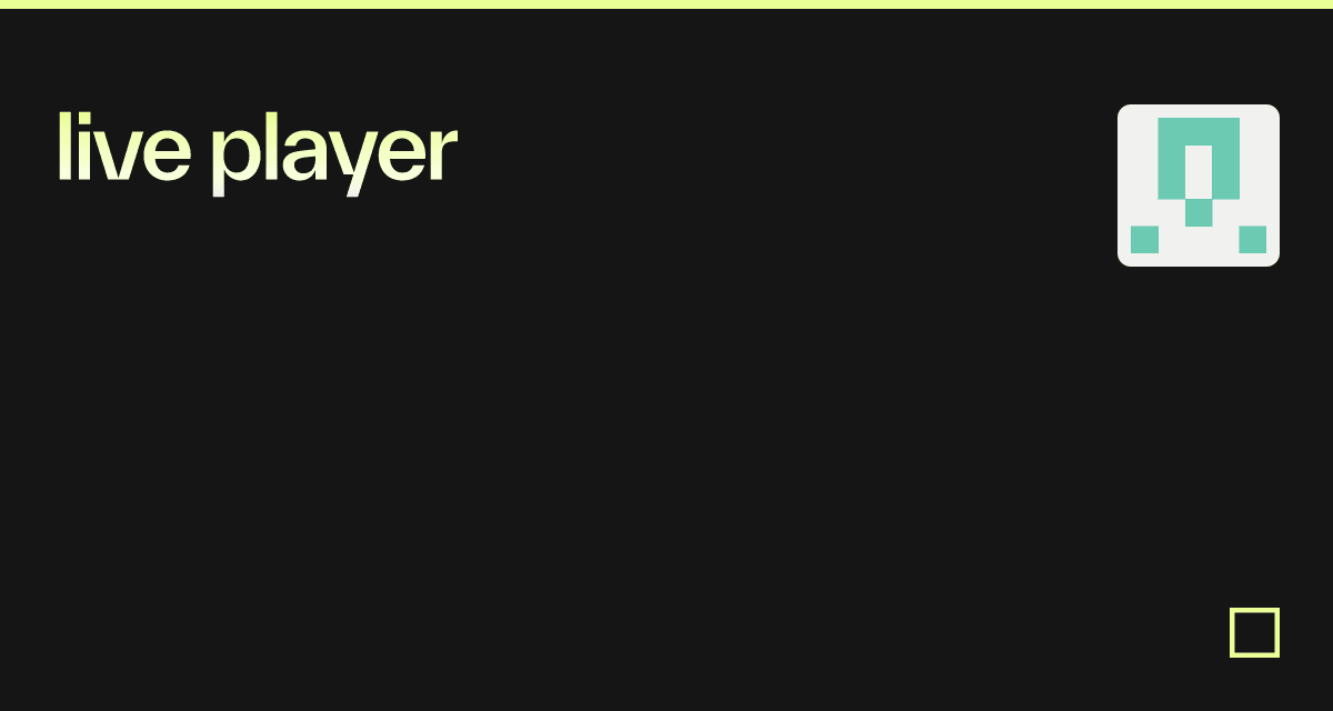 live player - Codesandbox