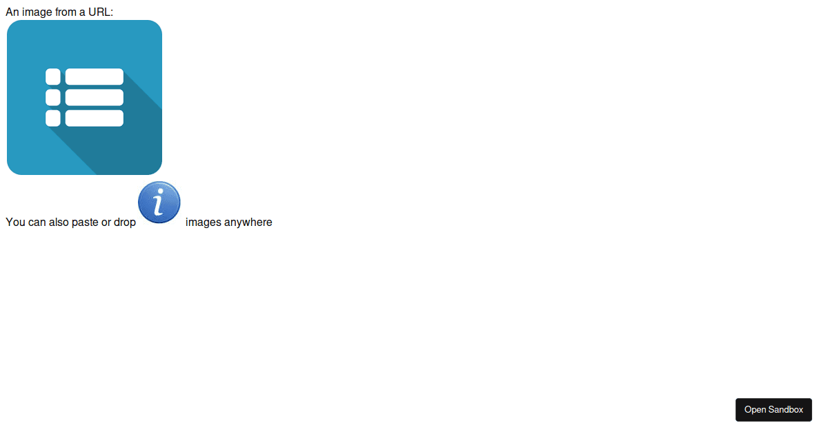 Slate: plugin slate-drop-or-paste-images - Codesandbox