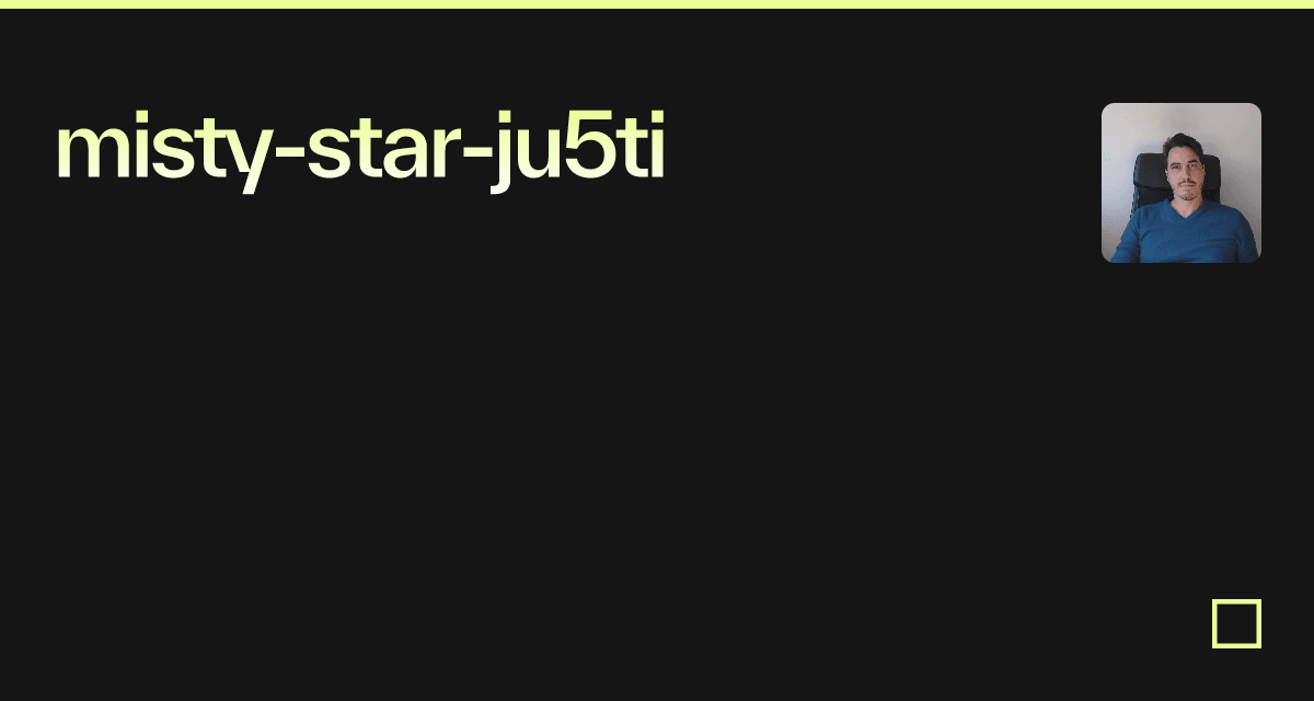 misty-star-ju5ti - Codesandbox