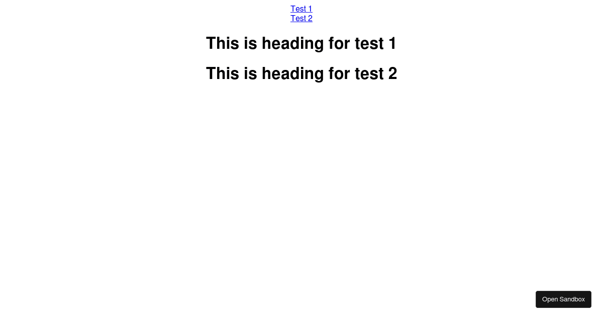react-router-hash-link issue #100 - Codesandbox react-router-hash-link issue #100 - Codesandbox
