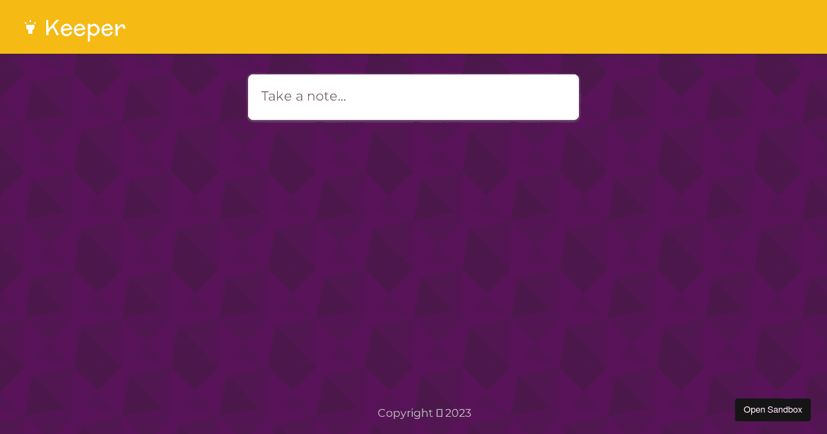 Using Pre Built React Components Codesandbox