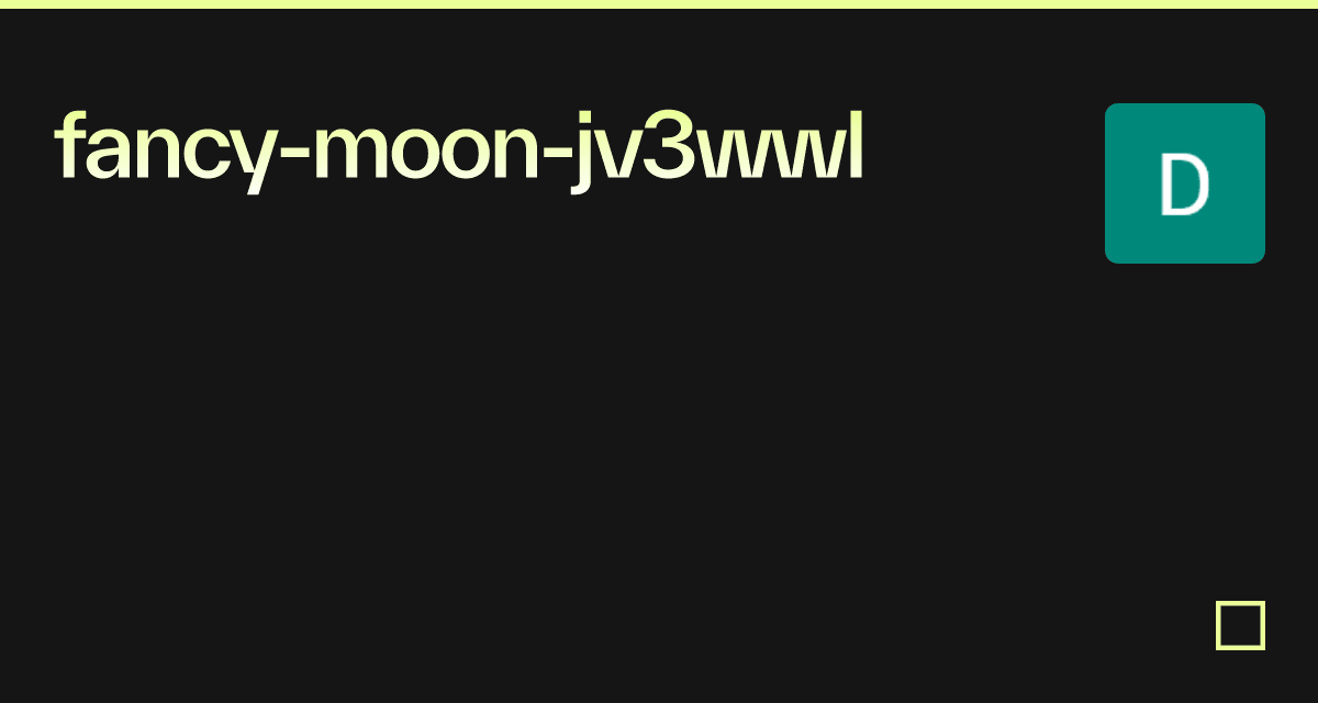 fancy-moon-jv3wwl - Codesandbox