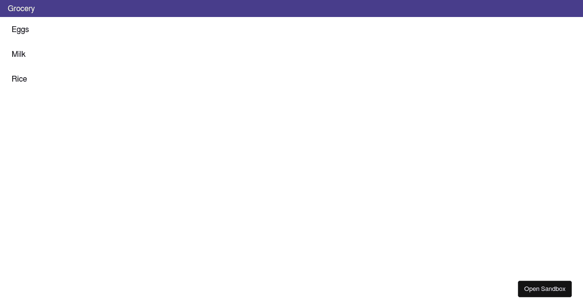 react-list-with-props - Codesandbox react-list-with-props - Codesandbox