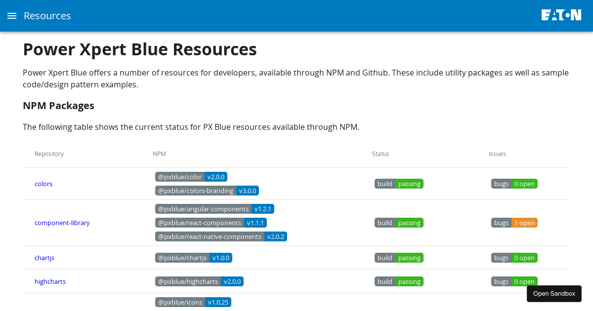 Pxblue Side Navigation React Codesandbox