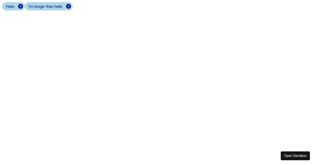 Styled Chip - Codesandbox