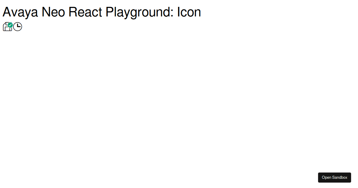 Neo React: Icon - Codesandbox