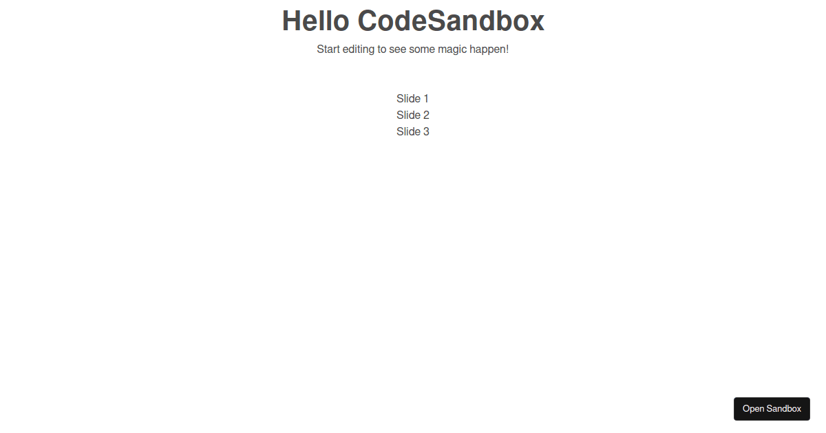React-Bulma-Carousel - Codesandbox
