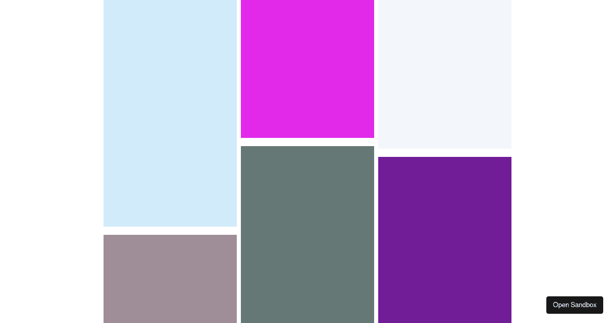 Masonry Gallery - Codesandbox