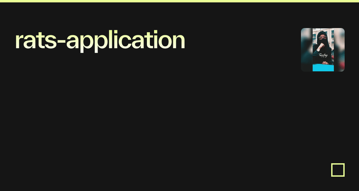 rats-application - Codesandbox