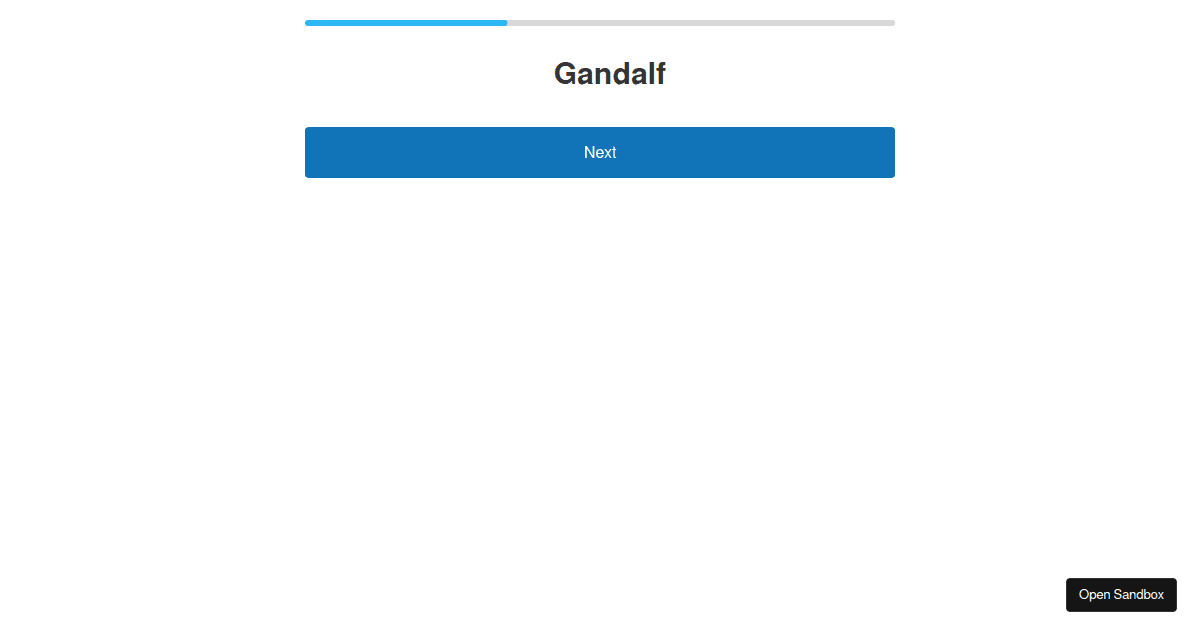 Add Progress Bar - Codesandbox