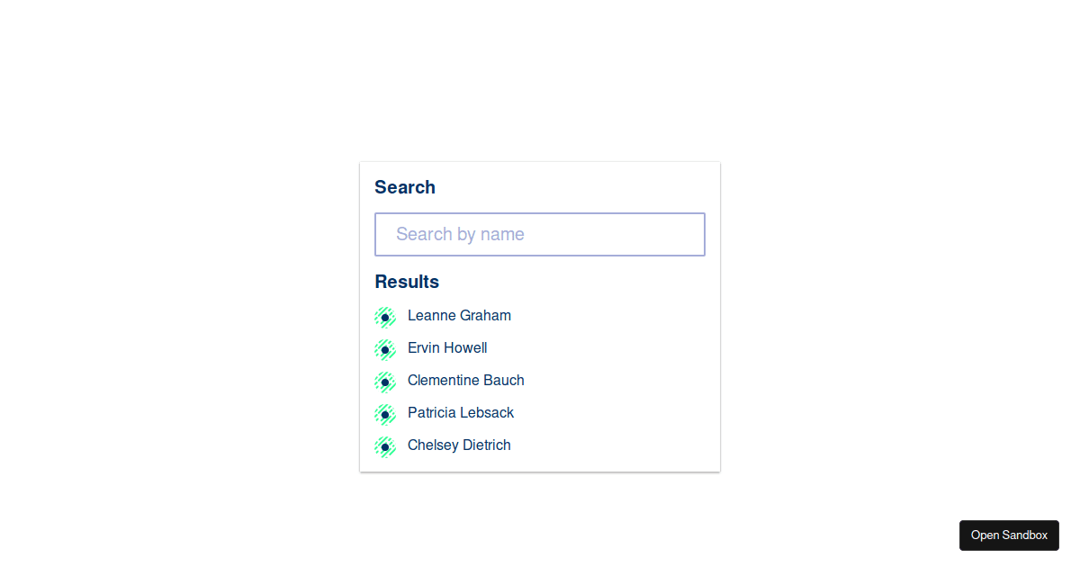 userlist - Codesandbox