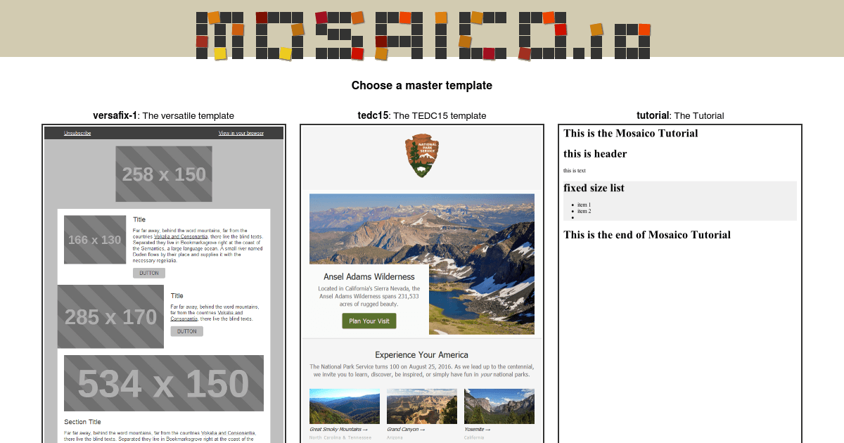 mosaico - Codesandbox