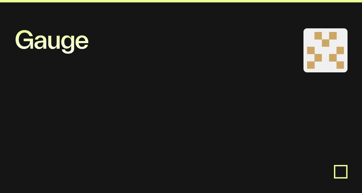 Gauge - Codesandbox