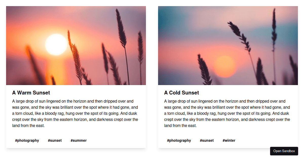 Tailwind Example - Codesandbox