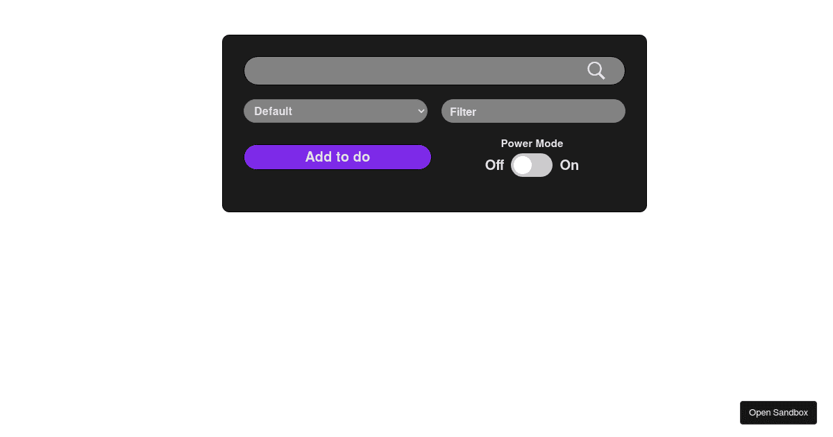 Todo App Add Styles 752023 Codesandbox
