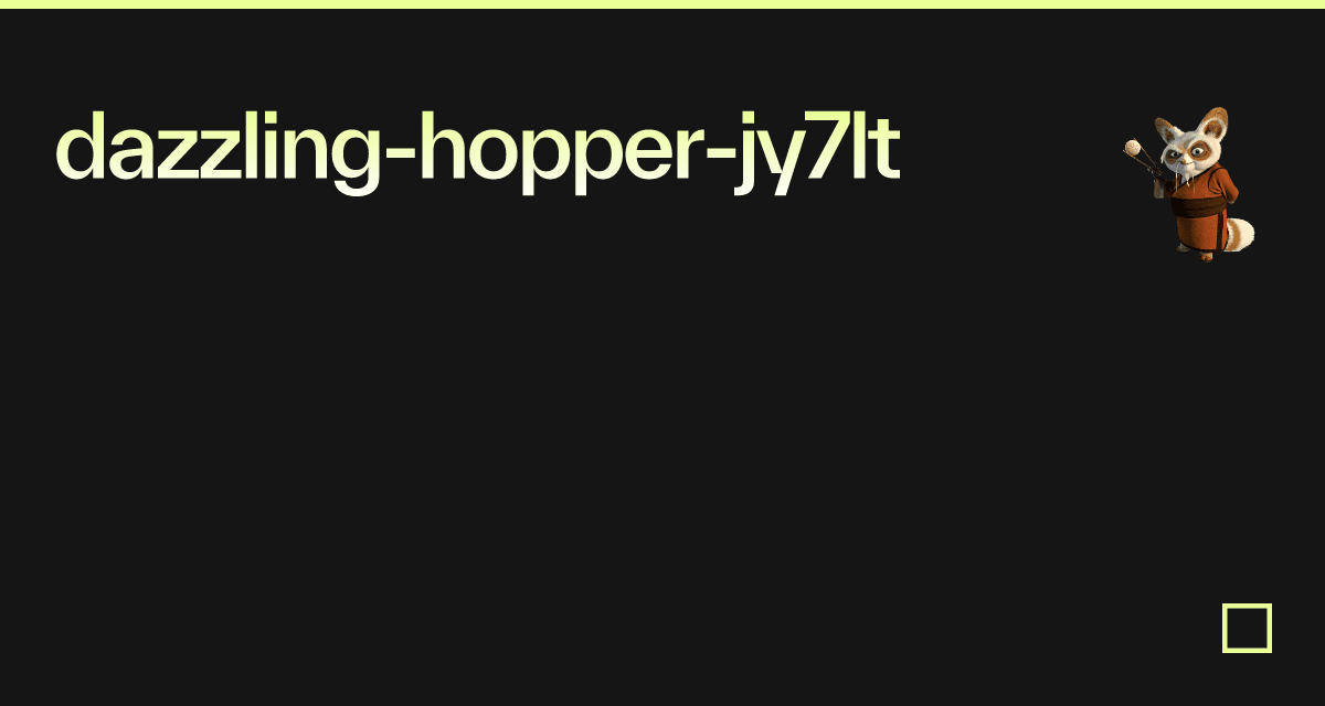 dazzling-hopper-jy7lt - Codesandbox