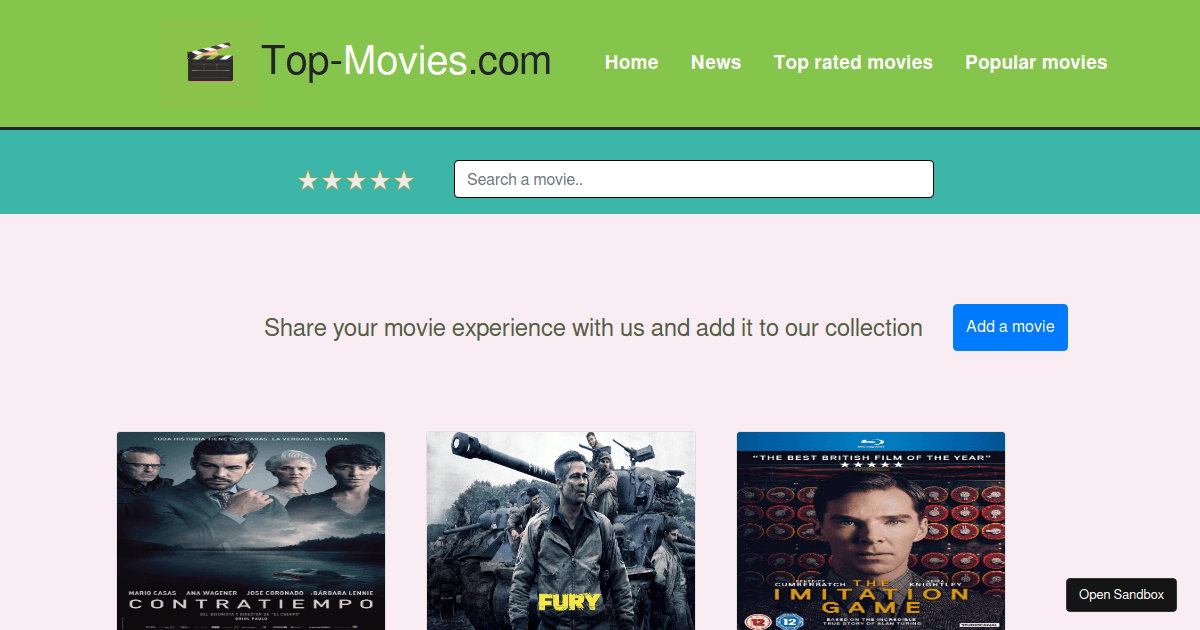 react_movies_app - Codesandbox
