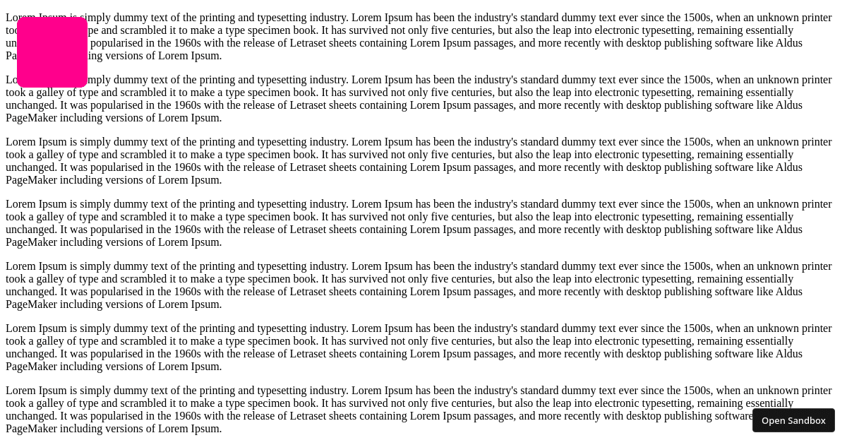 Framer Motion: useScroll - Codesandbox